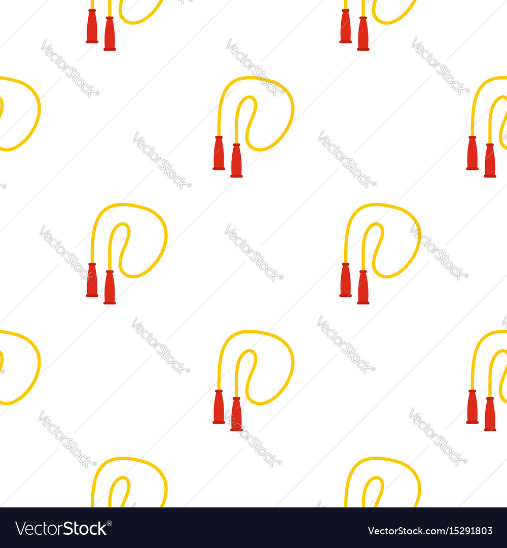 Skipping rope pattern flat Royalty Free Vector Image