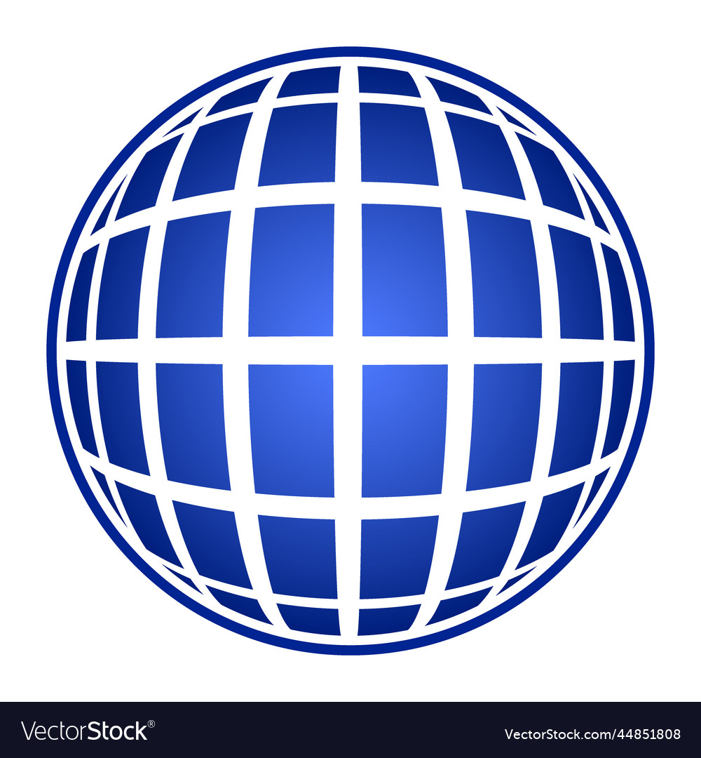 Abstract globe icon Royalty Free Vector Image - VectorStock
