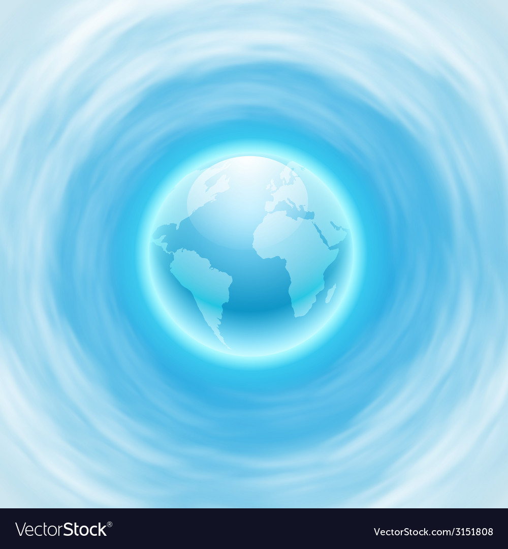 Background with globe Royalty Free Vector Image