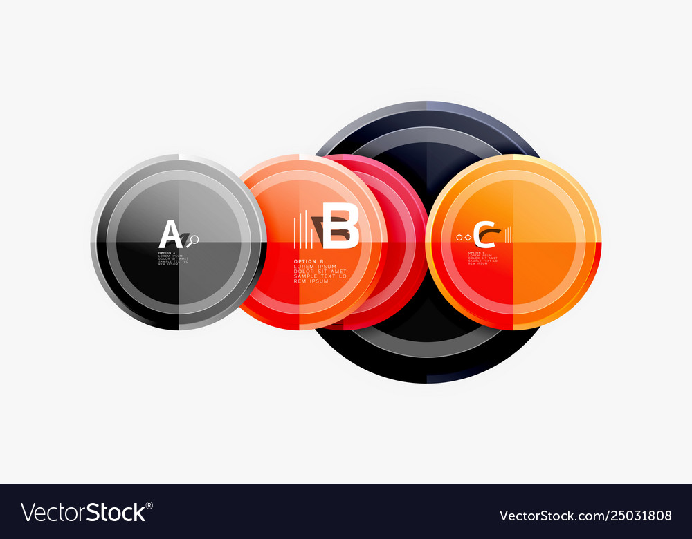 Circular pattern abstract circles composition Vector Image