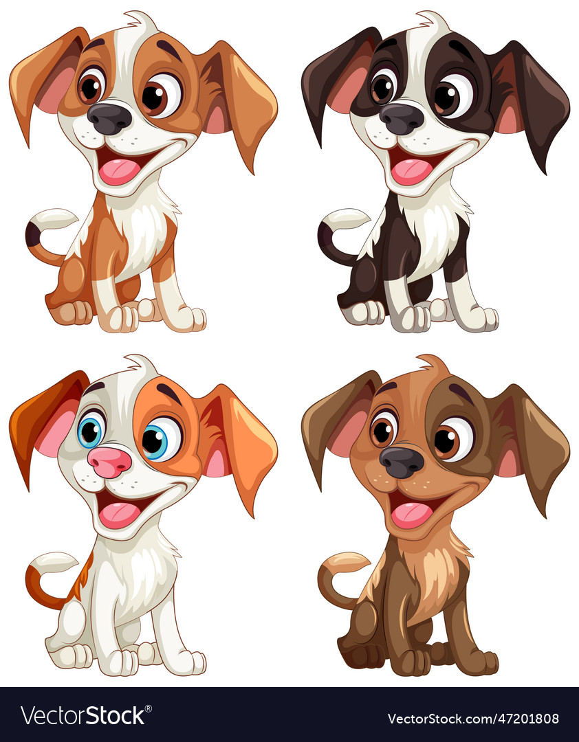 Cute Dog Cartoon Characters