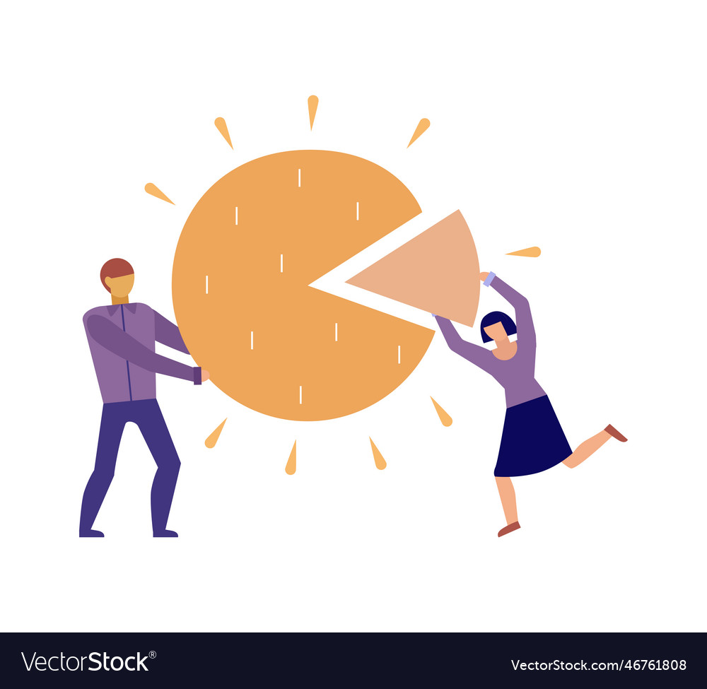 Effective teamwork concept Royalty Free Vector Image