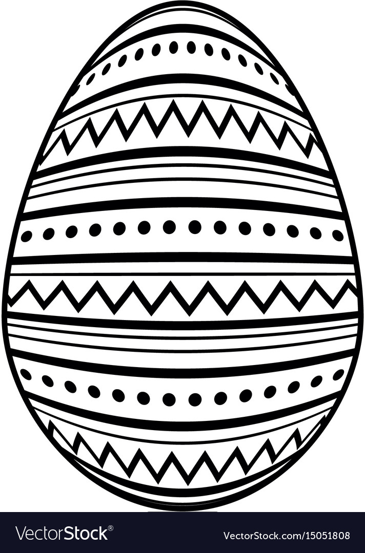 Egg easter chocolate Royalty Free Vector Image