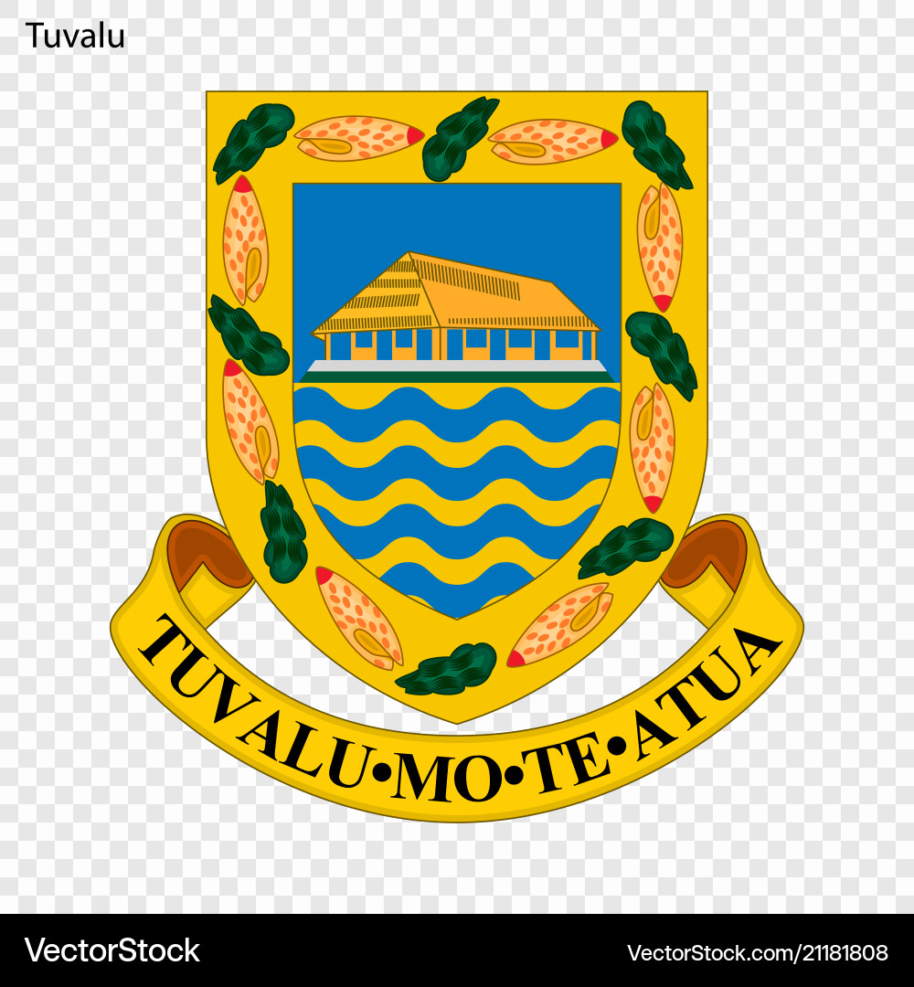 Emblem of tuvalu Royalty Free Vector Image - VectorStock