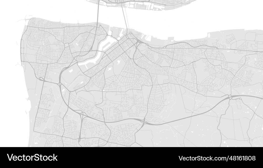 Map of birkenhead england Royalty Free Vector Image