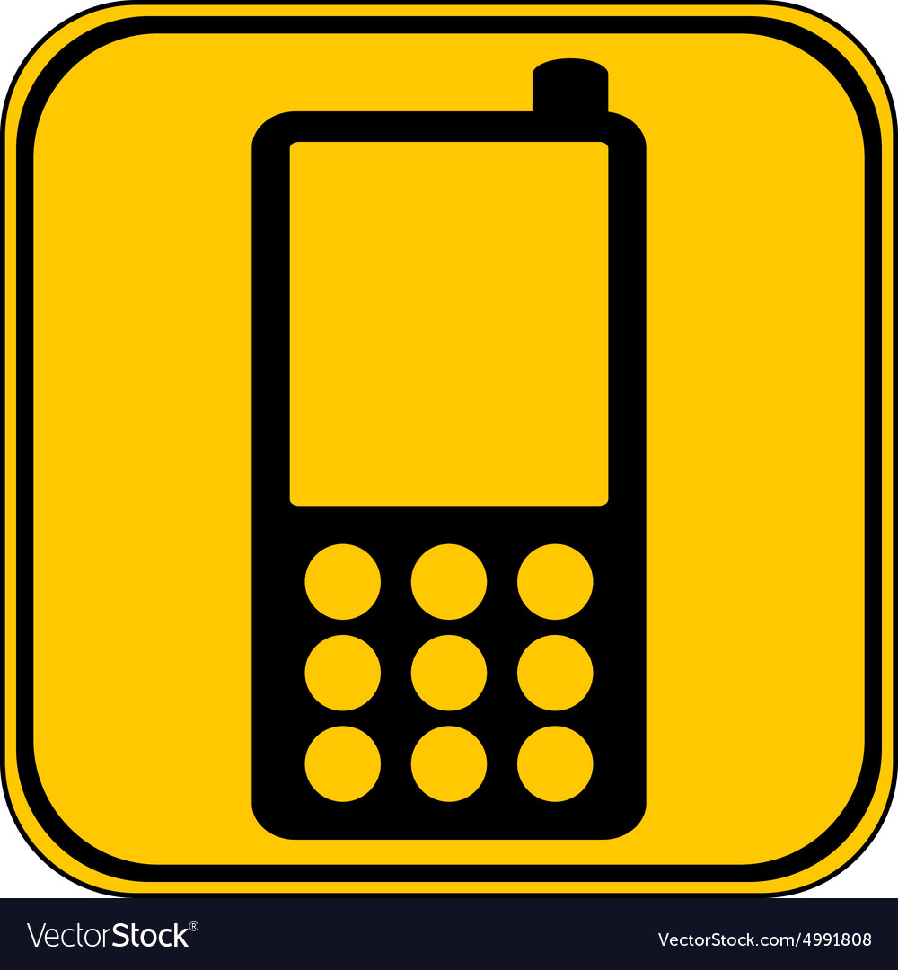 Phone button Royalty Free Vector Image - VectorStock