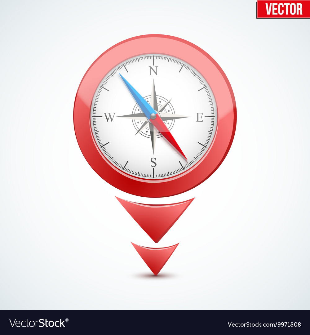 Pointer target for map Royalty Free Vector Image