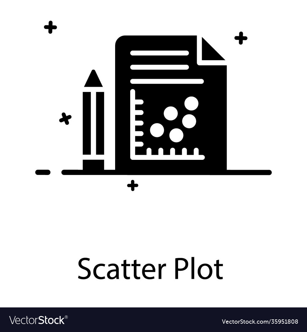 Scatter plot Royalty Free Vector Image - VectorStock