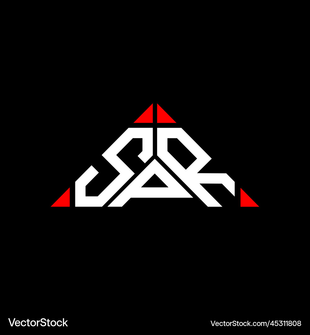 Spr letter logo creative design with graphic Vector Image