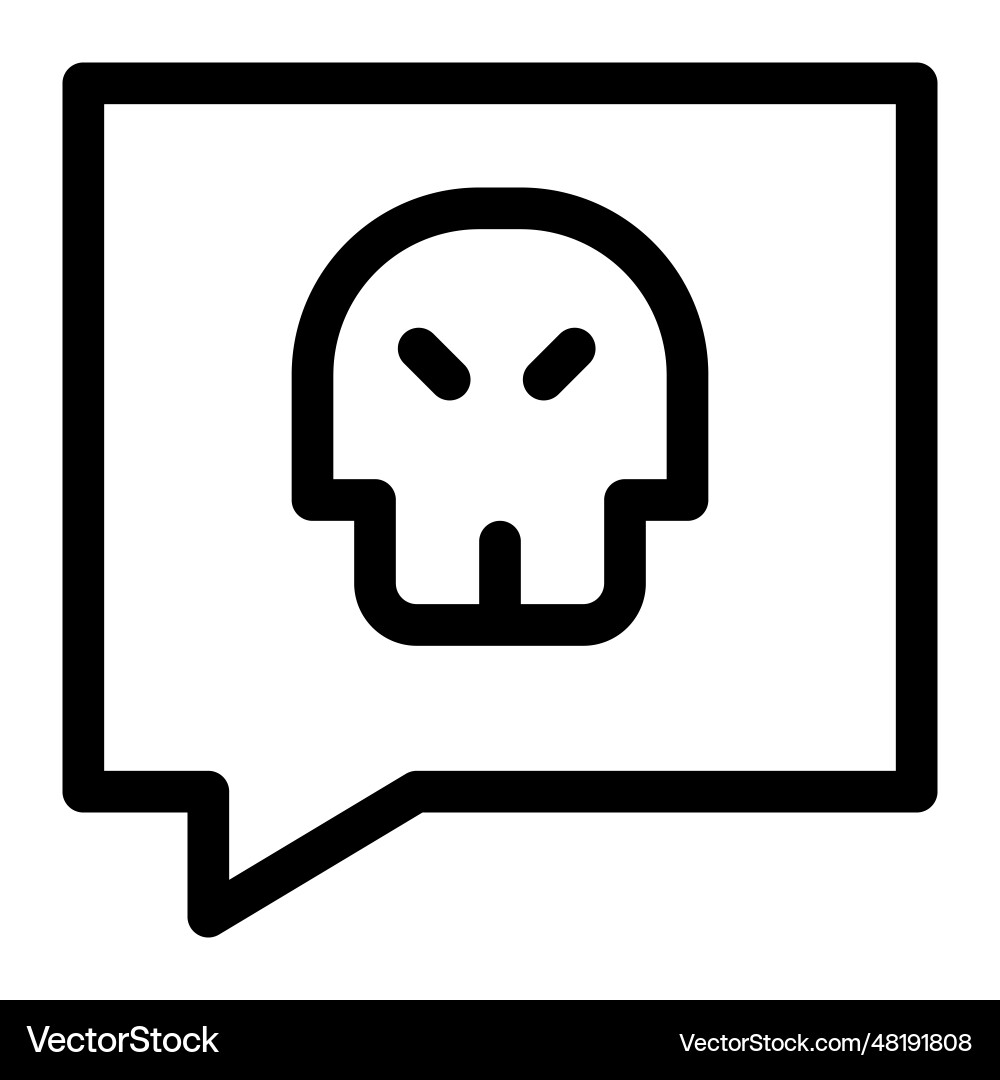 Suspicious messages intended to harass someone Vector Image