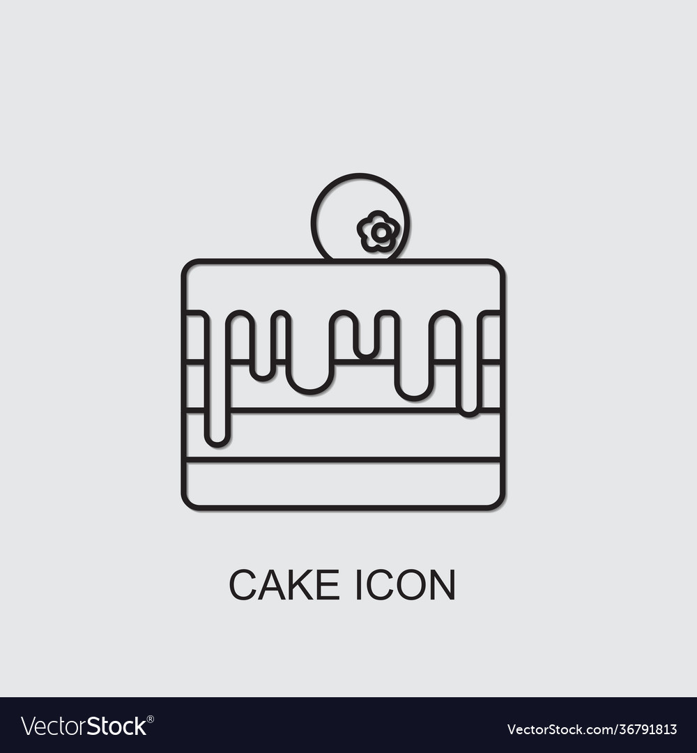 Cake icon Royalty Free Vector Image - VectorStock