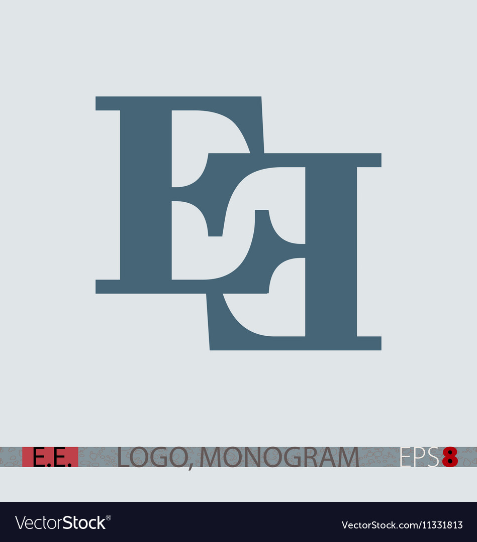 E monogram logo Royalty Free Vector Image - VectorStock