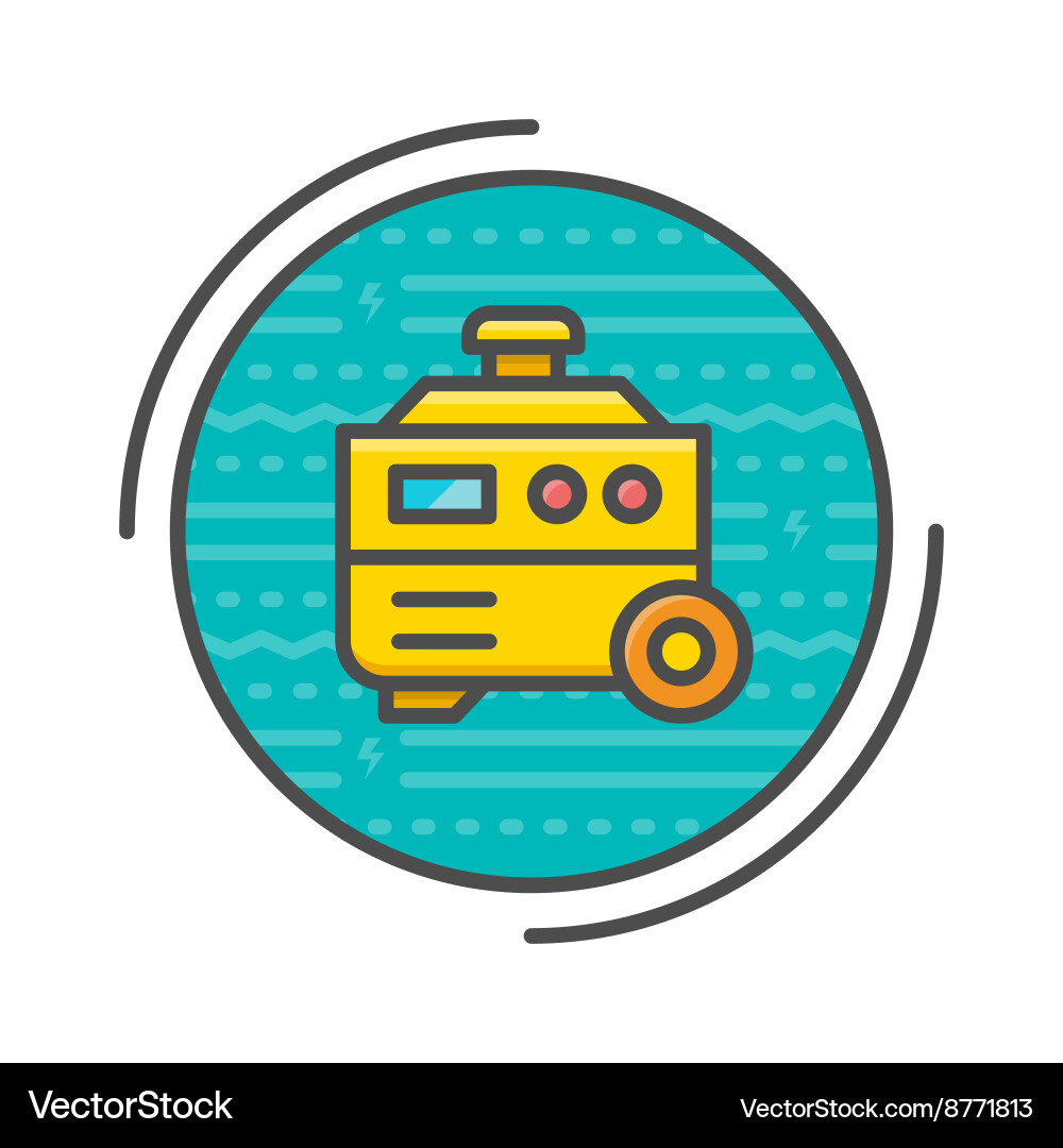 Electric generator concept Royalty Free Vector Image