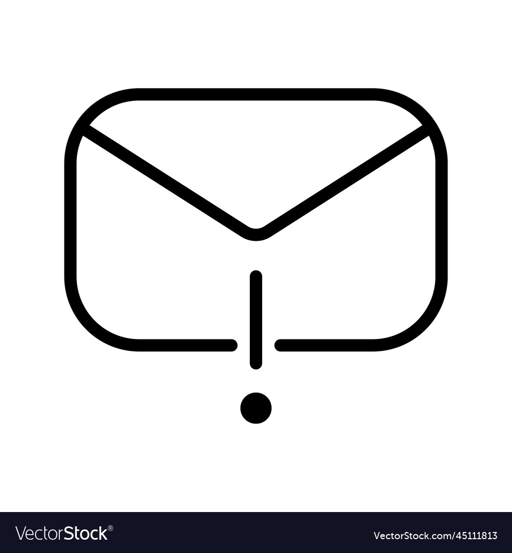 Error email icon Royalty Free Vector Image - VectorStock