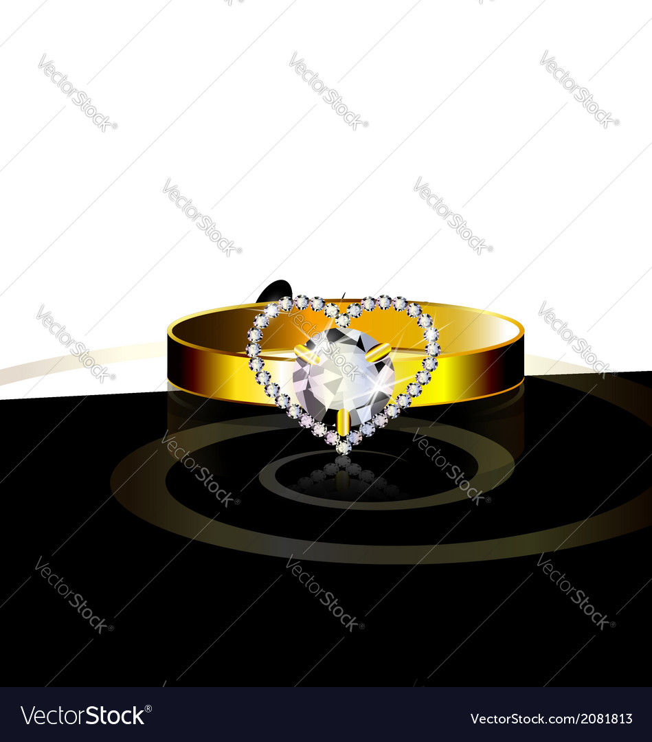 Heart ring Royalty Free Vector Image - VectorStock