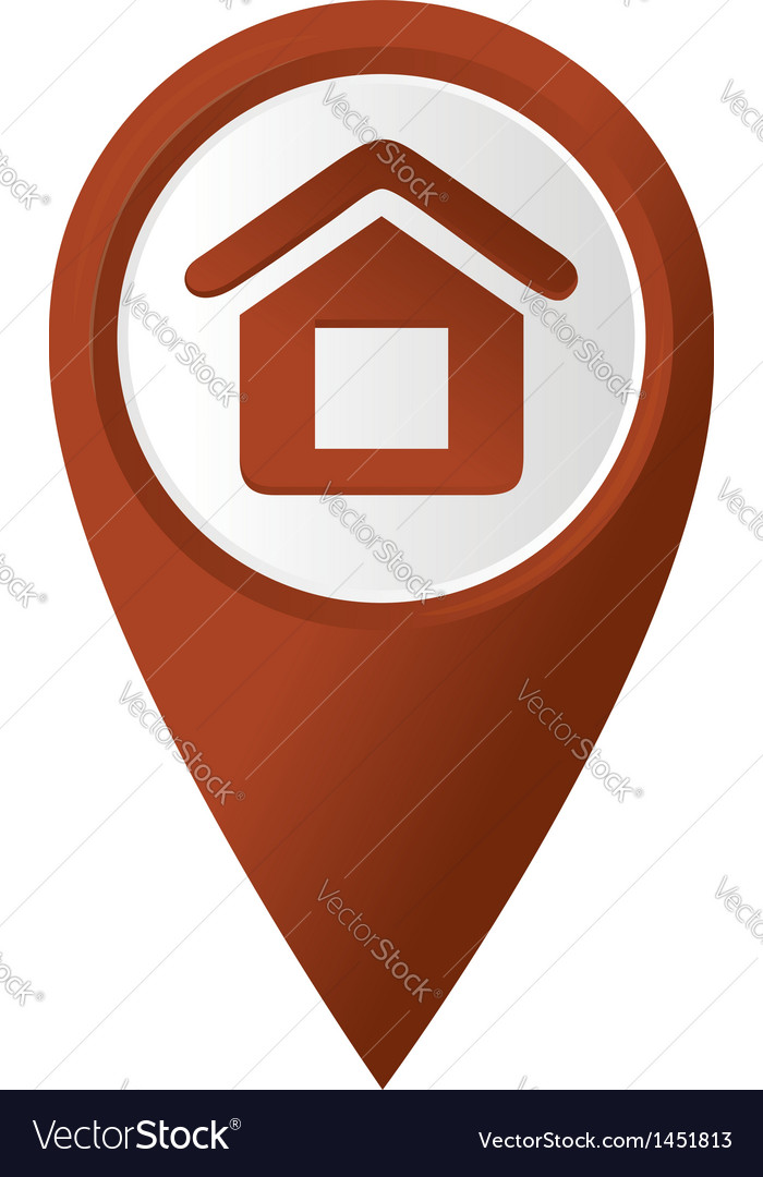 Home pointer Royalty Free Vector Image - VectorStock