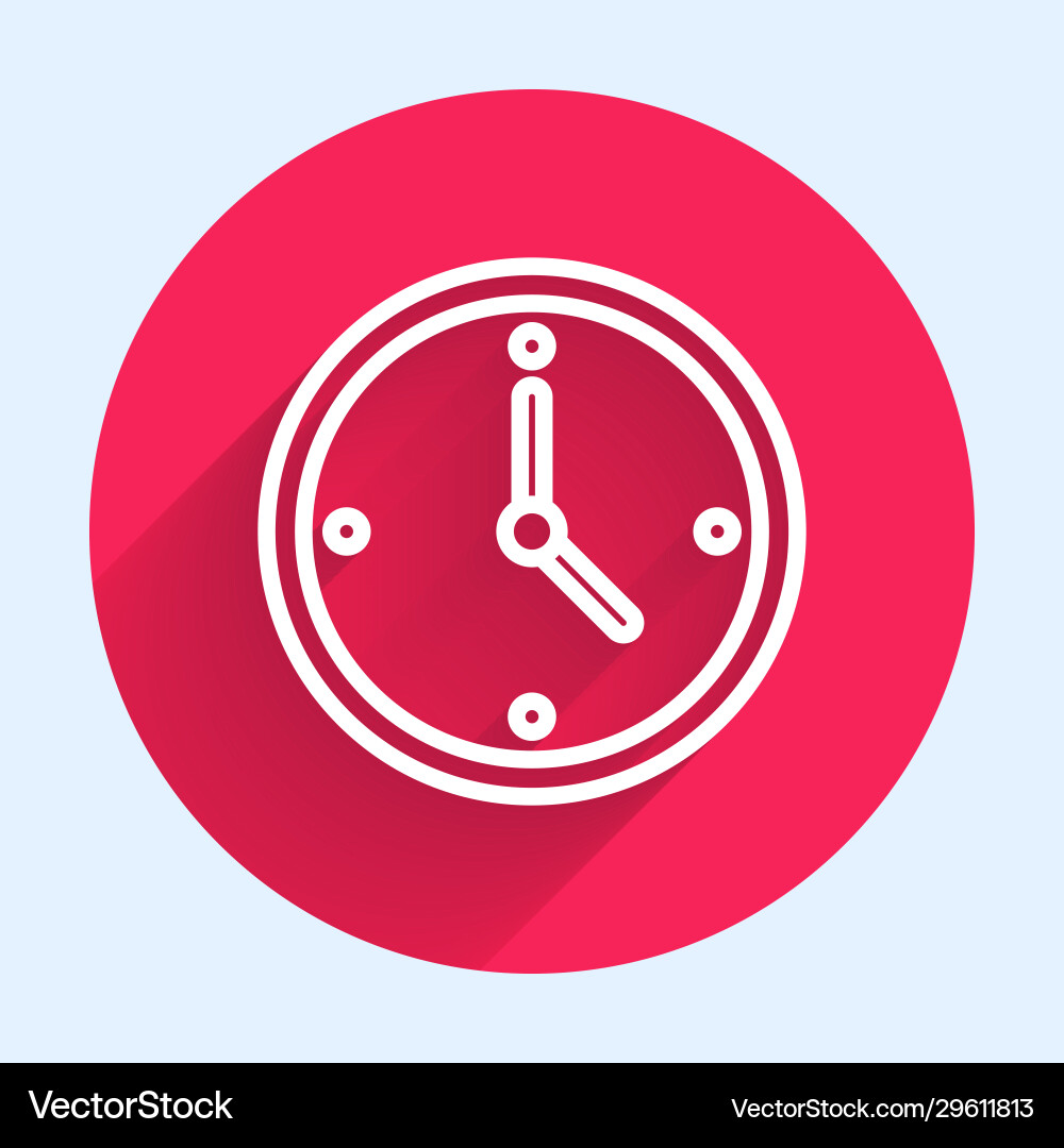 White line fast time delivery icon isolated Vector Image