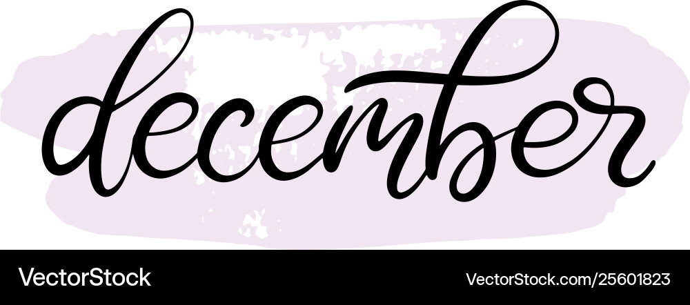 Handwritten name month for calendar Royalty Free Vector