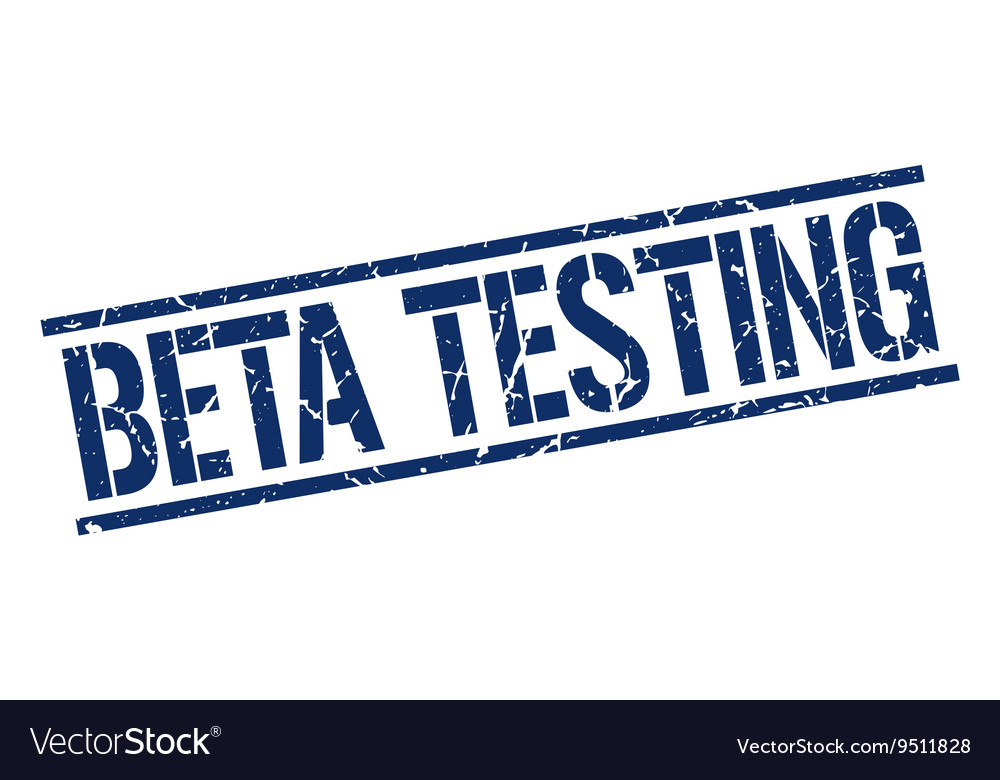 Beta testing stamp Royalty Free Vector Image - VectorStock
