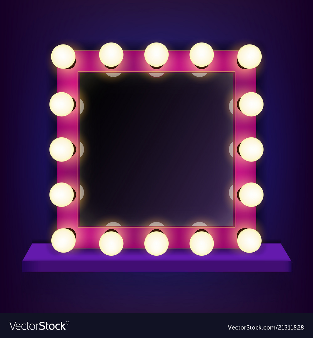 Creative makeup frame Royalty Free Vector Image