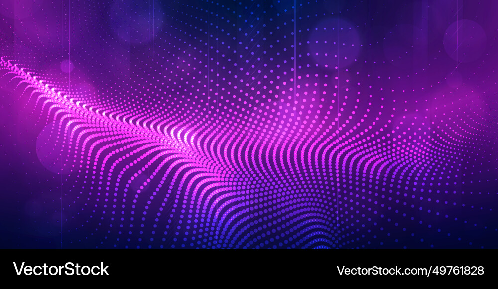 Digital technology futuristic ai big data purple Vector Image