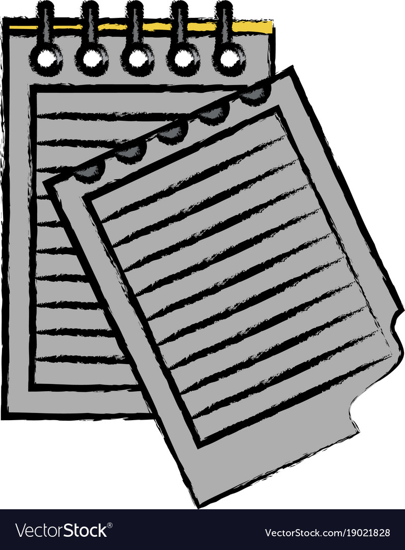 Notepad icon image Royalty Free Vector Image - VectorStock