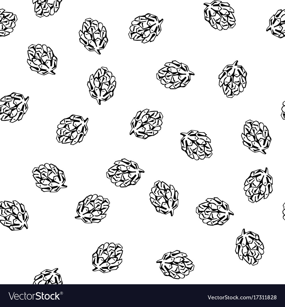 Tree cone pattern Royalty Free Vector Image - VectorStock
