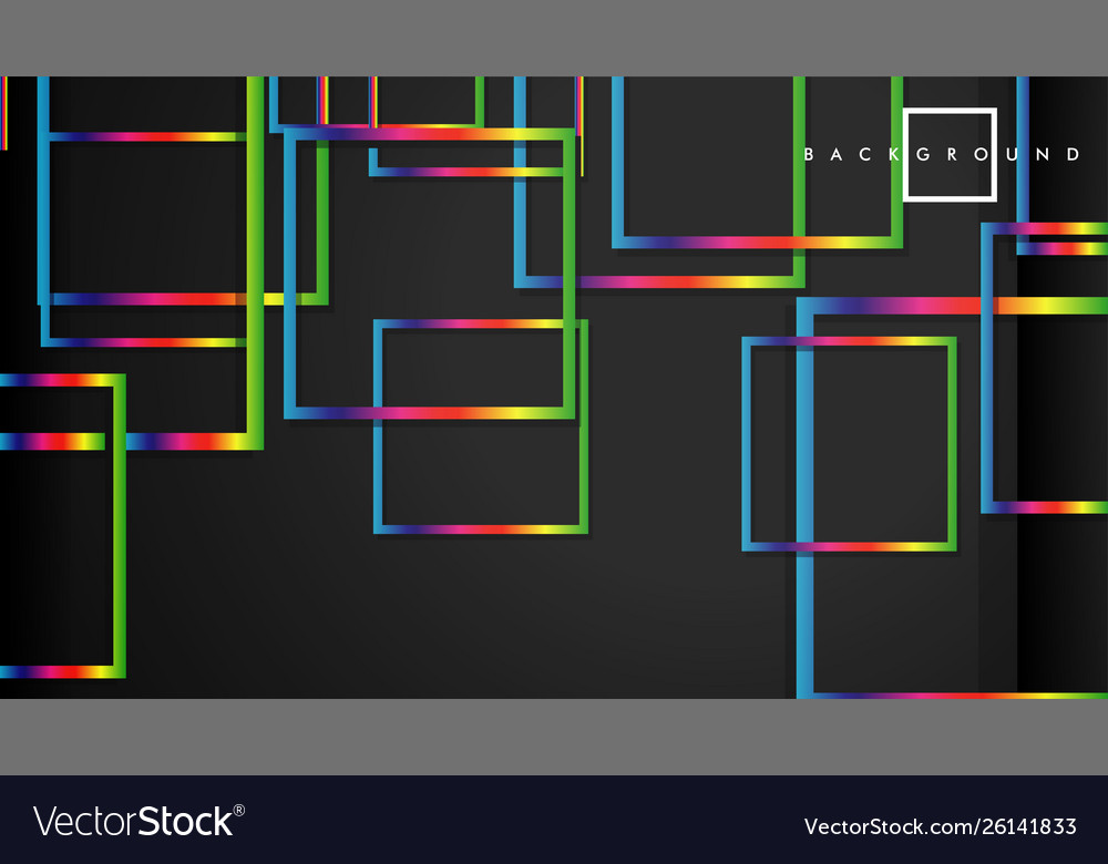 Modern abstract squares backgrounds with a black Vector Image