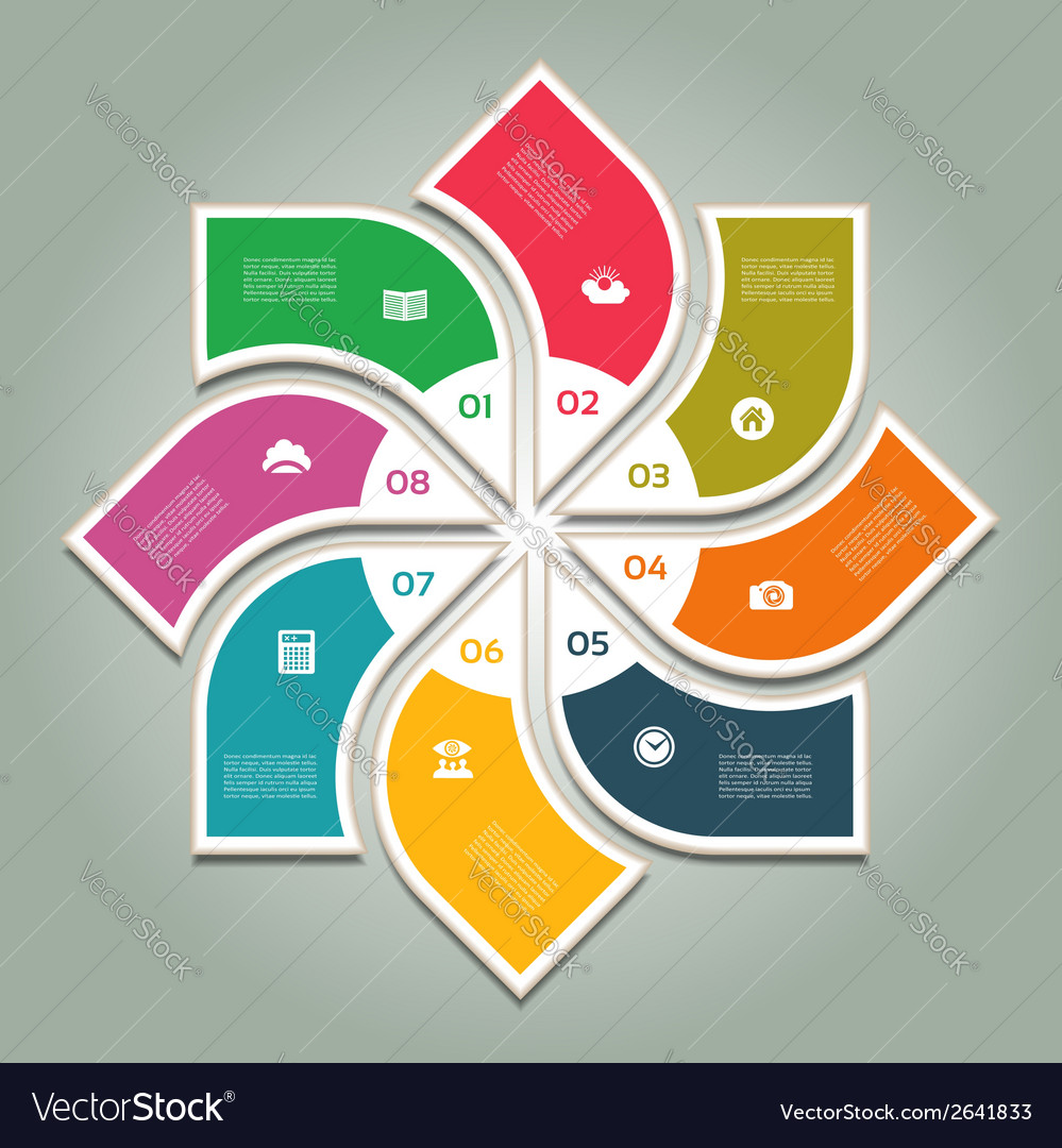 Progress background product choice or version Vector Image