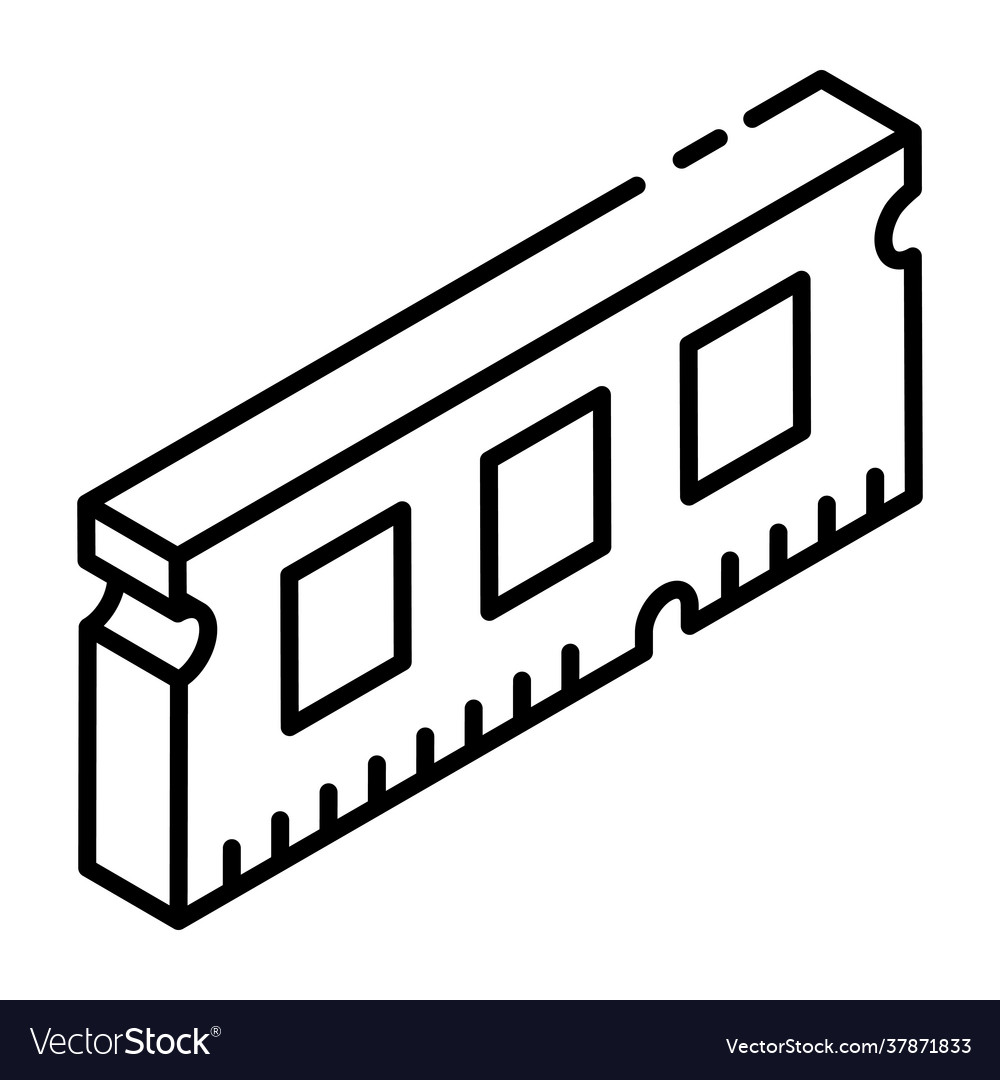 Random access memory Royalty Free Vector Image