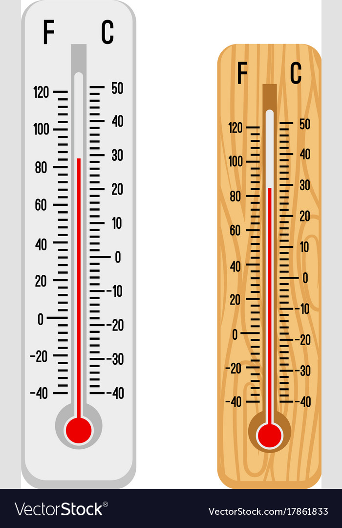 Thermometer set Royalty Free Vector Image - VectorStock