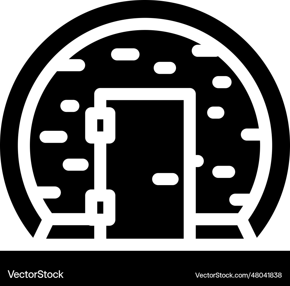 Glamping tent comfort glyph icon Royalty Free Vector Image
