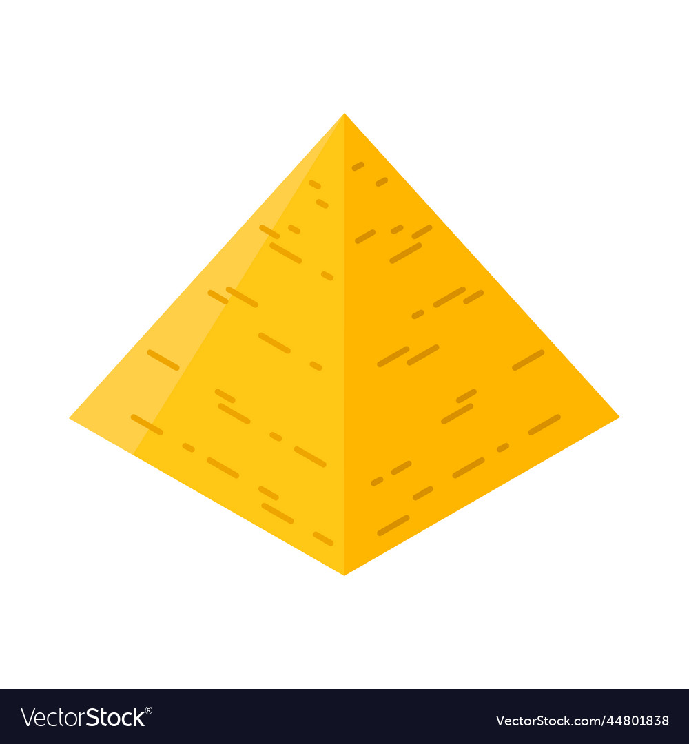 Isometric pyramid Royalty Free Vector Image - VectorStock