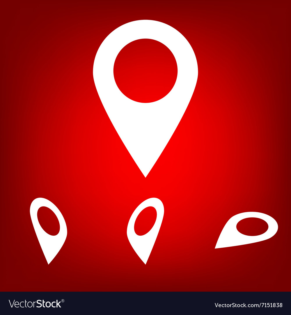 Mark icon pointer set Royalty Free Vector Image