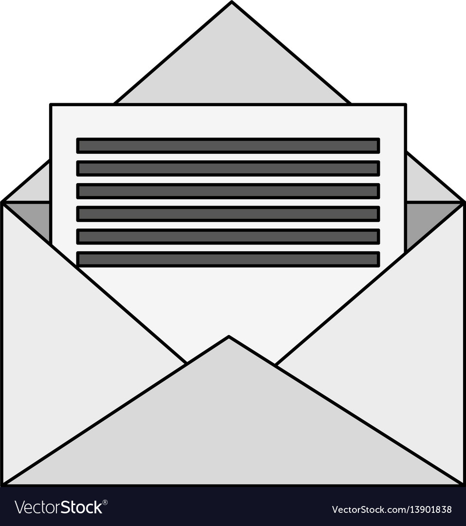 Message envelope icon image Royalty Free Vector Image