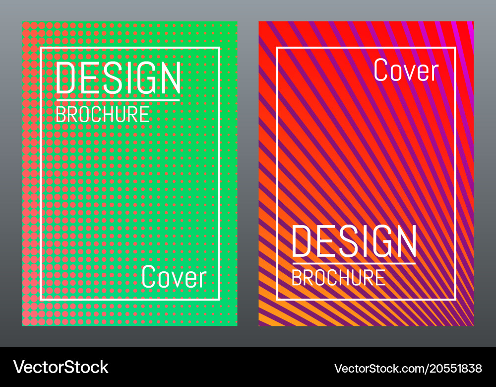 Modern cover design color brochure template Vector Image
