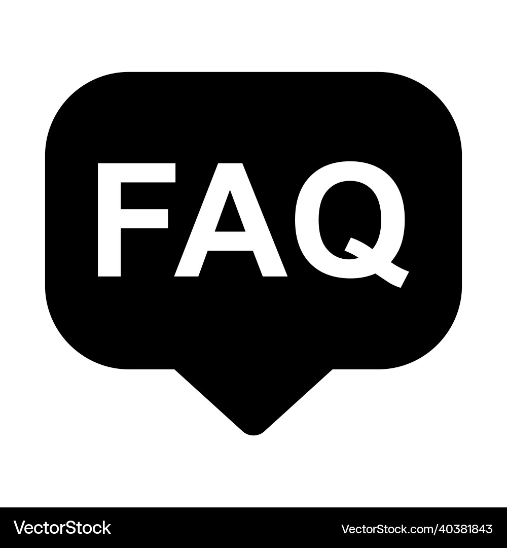 Faq frequently asked questions icon information Vector Image