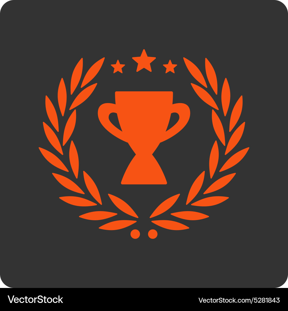 Glory icon from award buttons overcolor set Vector Image