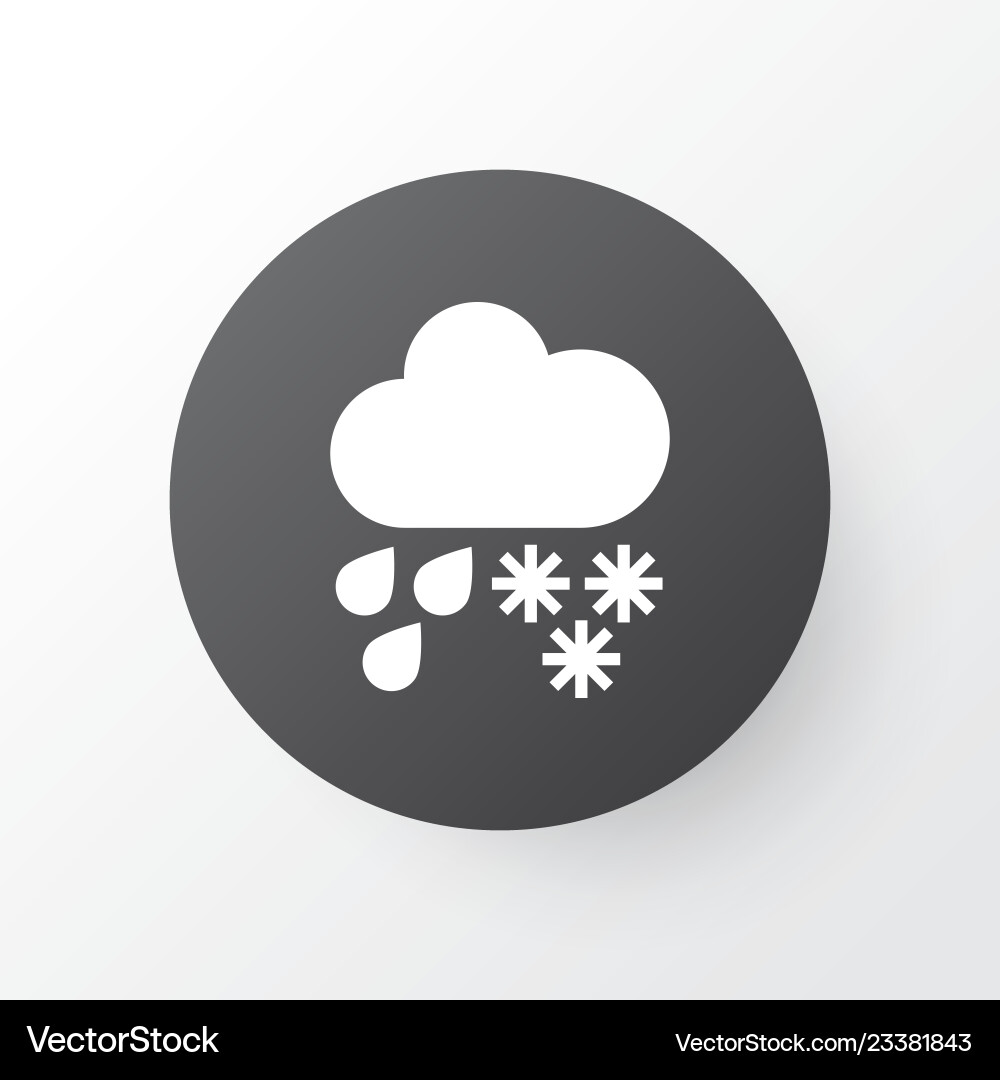 Hail icon symbol premium quality isolated drizzle Vector Image