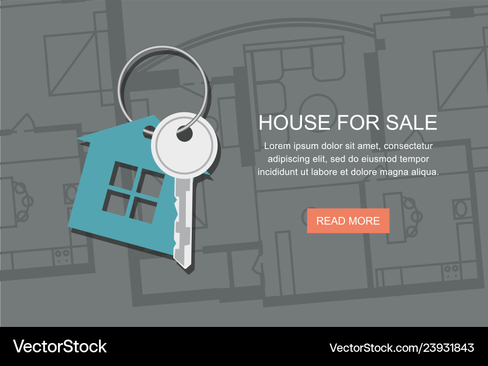Key with symbol of house project architect plan Vector Image