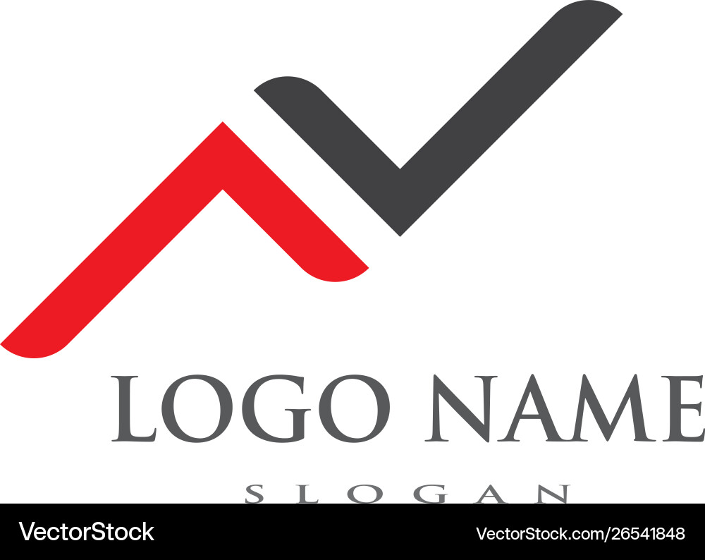 A v letter logo business Royalty Free Vector Image