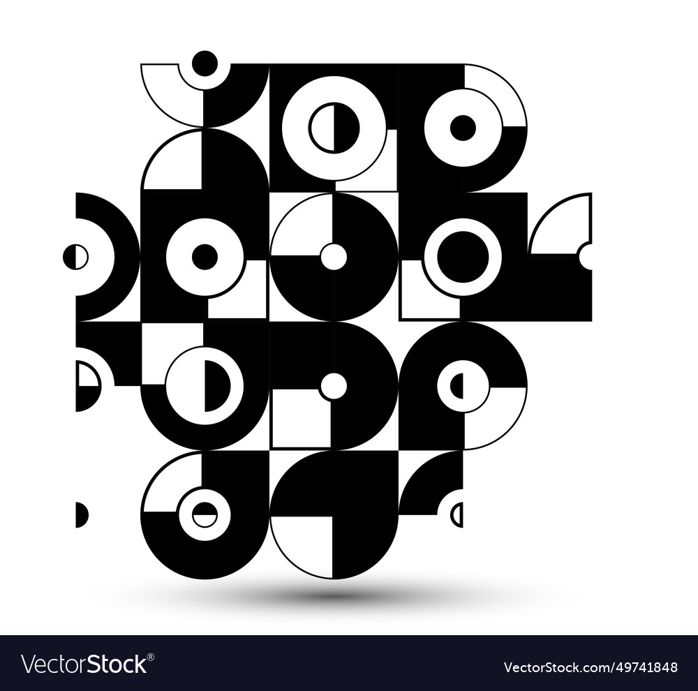 Abstract Geometric Pattern Background Isolated Vector Image