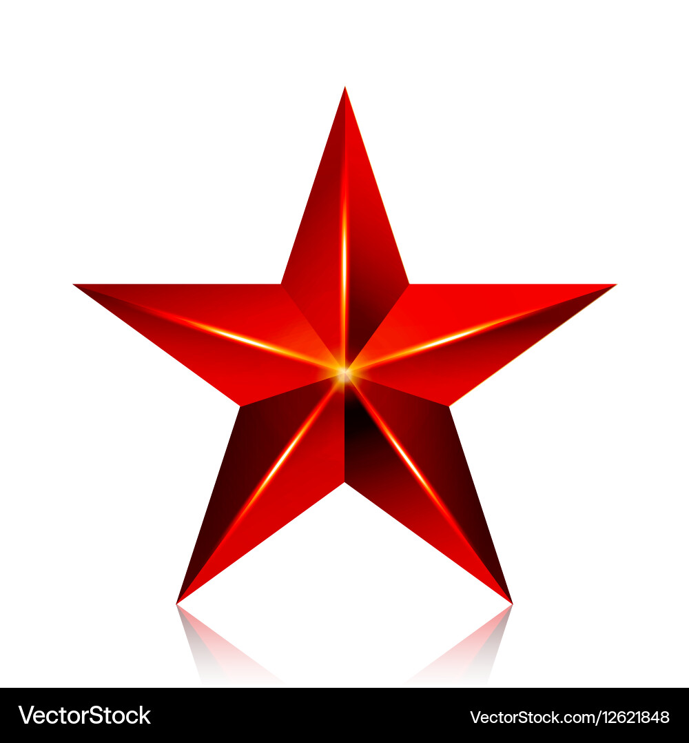 Achievement star red sign decoration Royalty Free Vector