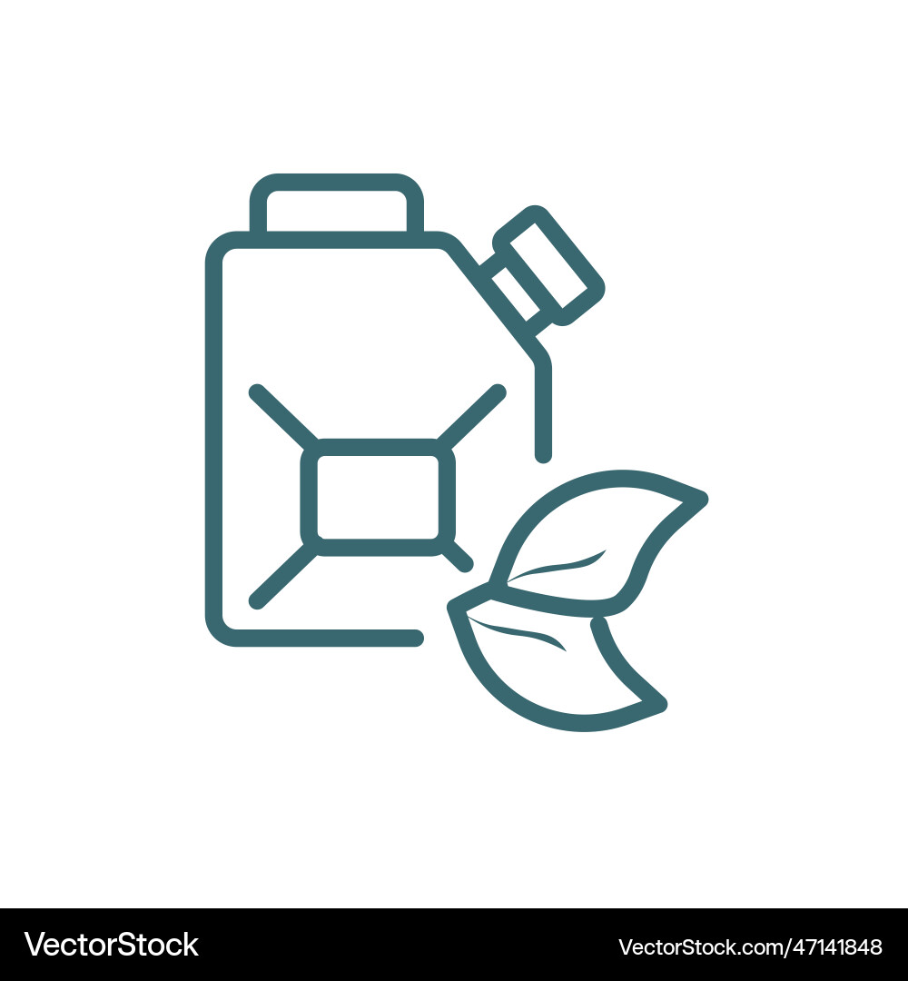 Eco fuel icon thin line fuel icon from Royalty Free Vector