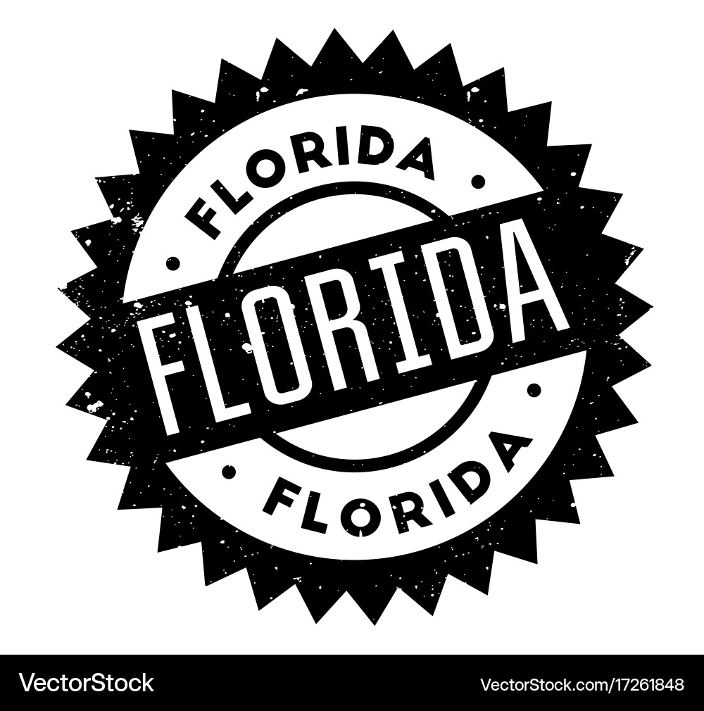 Florida rubber stamp Royalty Free Vector Image