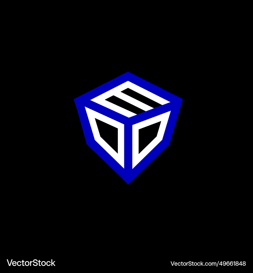 Moo letter logo design simple and modern Vector Image