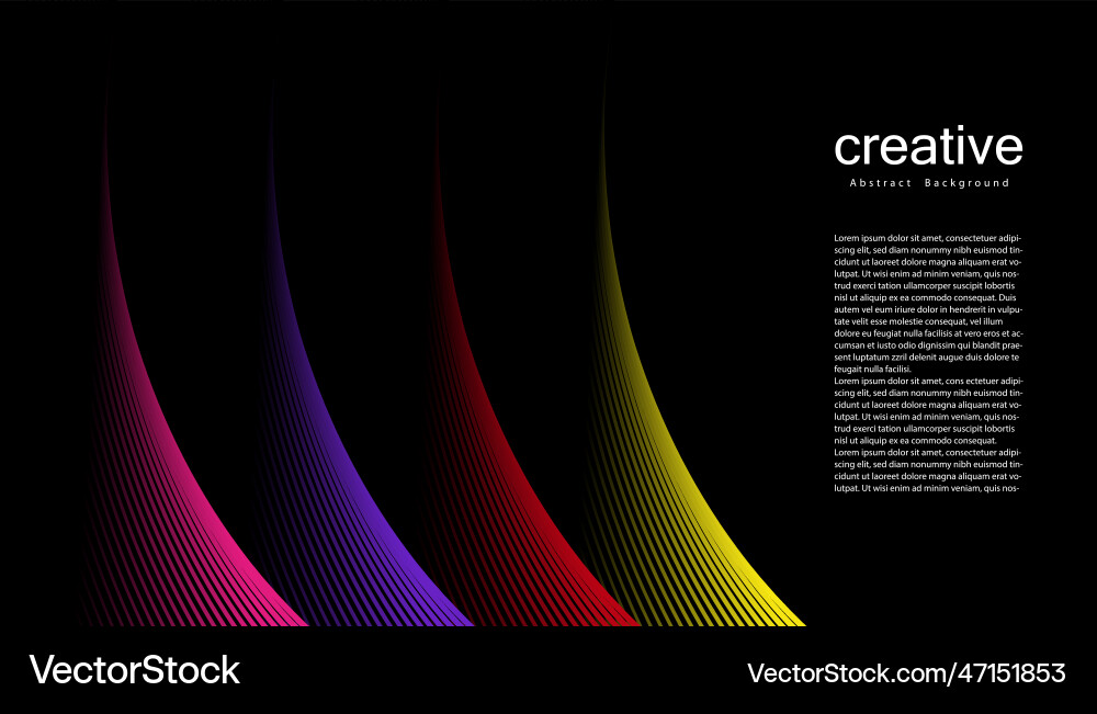 Abstract colorful wave line background curve Vector Image