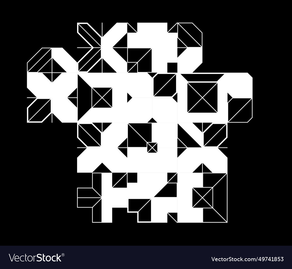 Abstract geometric background tech engineering Vector Image