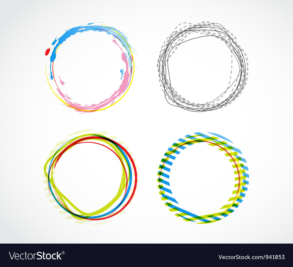 Circular borders Royalty Free Vector Image - VectorStock