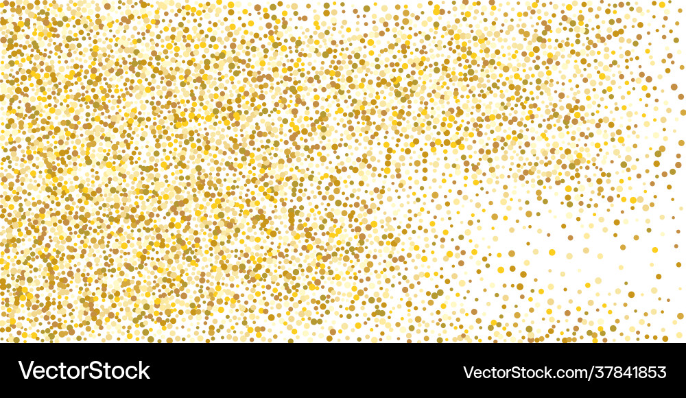 Golden point confetti on a white background Vector Image